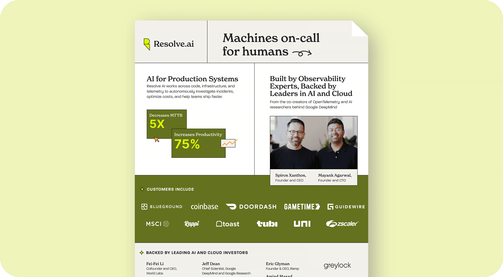 Resolve AI Overview | Infographic